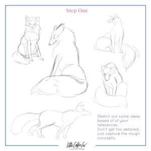 How to Draw a Fox in My Topographical Style