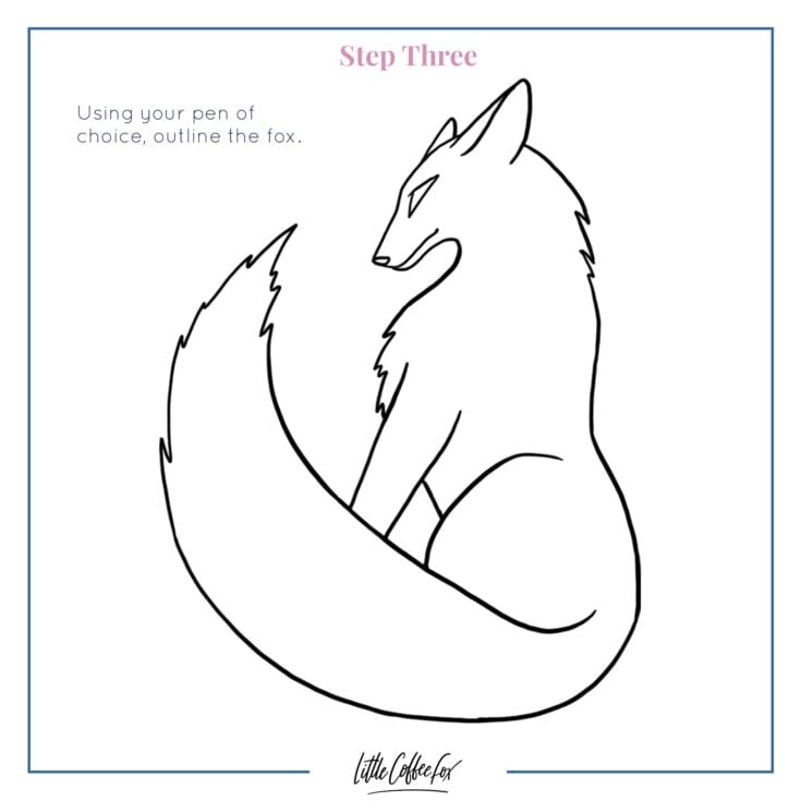 How to Draw a Fox in My Topographical Style