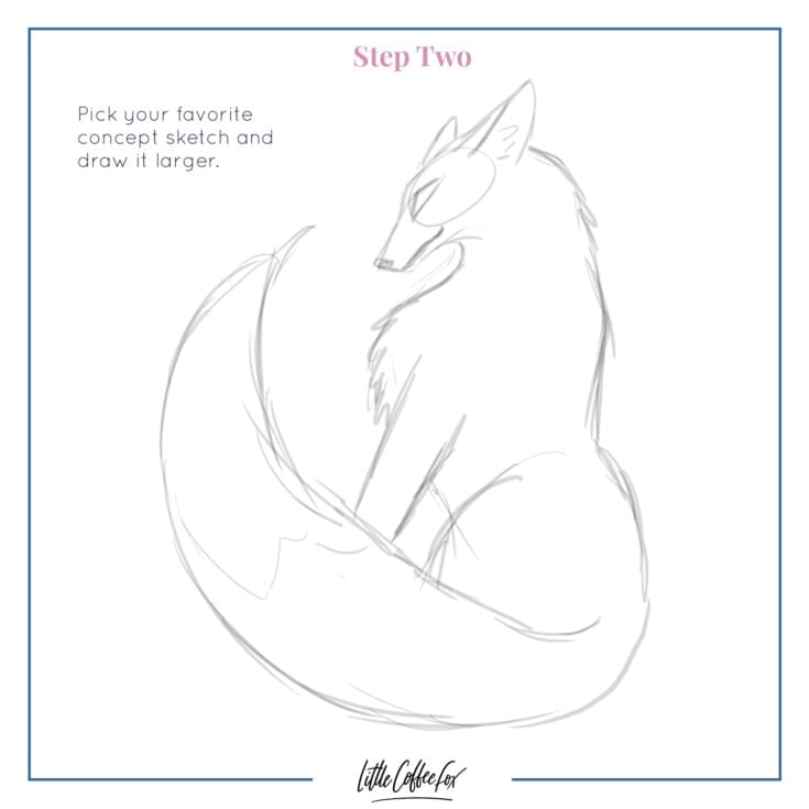 How to Draw a Fox in My Topographical Style