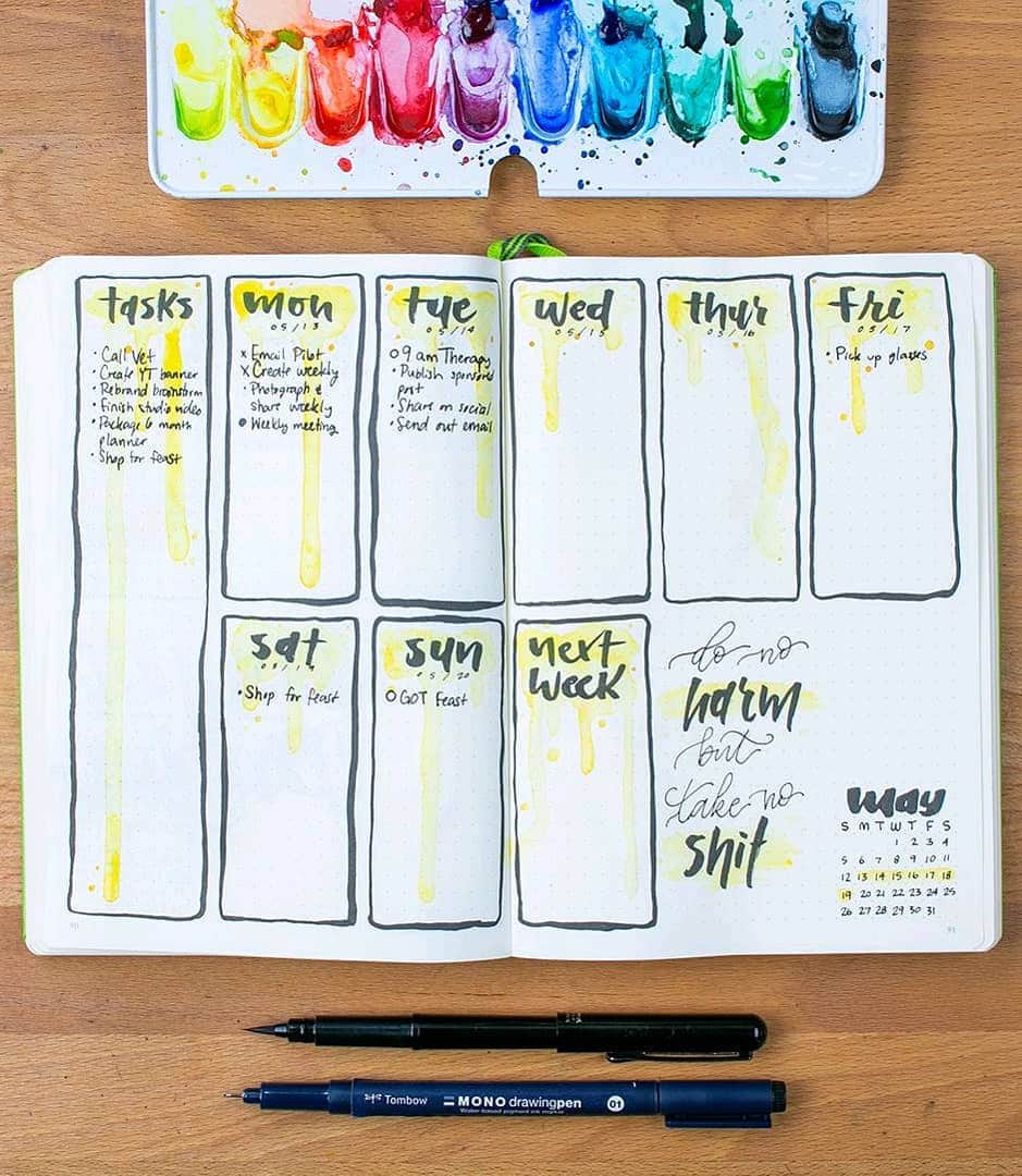 The Bullet Journal Daily Spread: Find The Perfect Setup