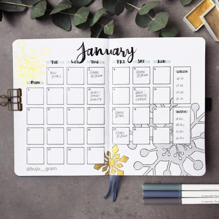 31 January Bullet Journals: Get Ready for The Start of Something New ...