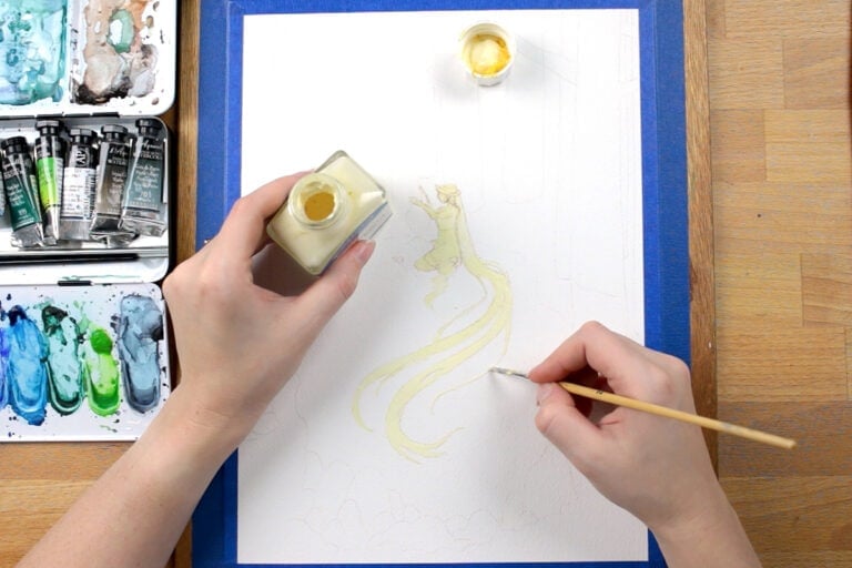Watercolor Negative Painting Tutorial - Add Amazing Depth to Your Art