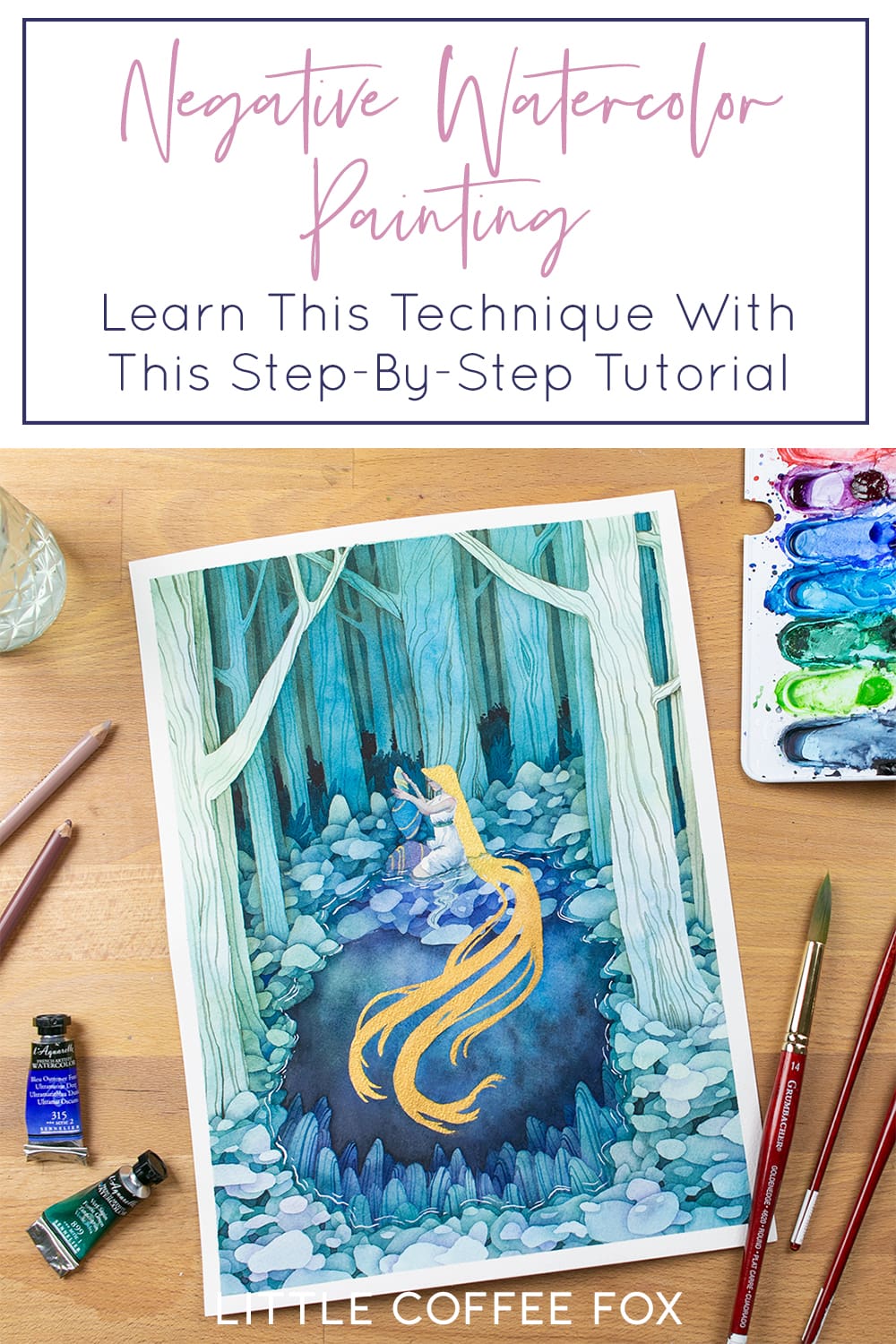 Watercolor Negative Painting Tutorial - Add Amazing Depth to Your Art