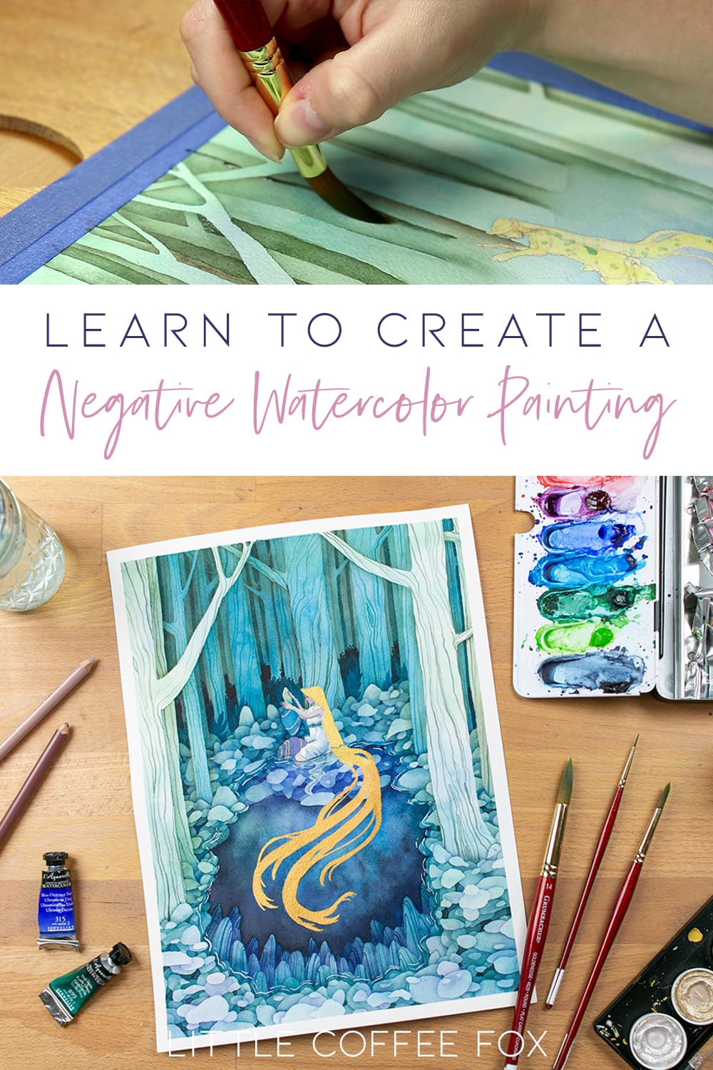 Watercolor Negative Painting Tutorial - Add Amazing Depth to Your Art