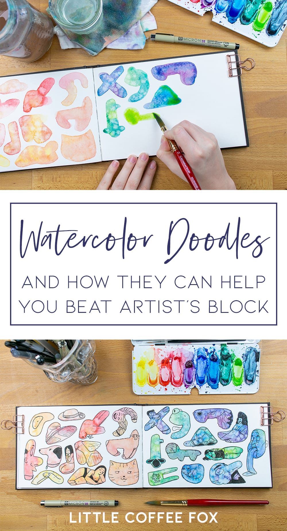Watercolor Doodles - How to Loosen Up and Break Artist's Block