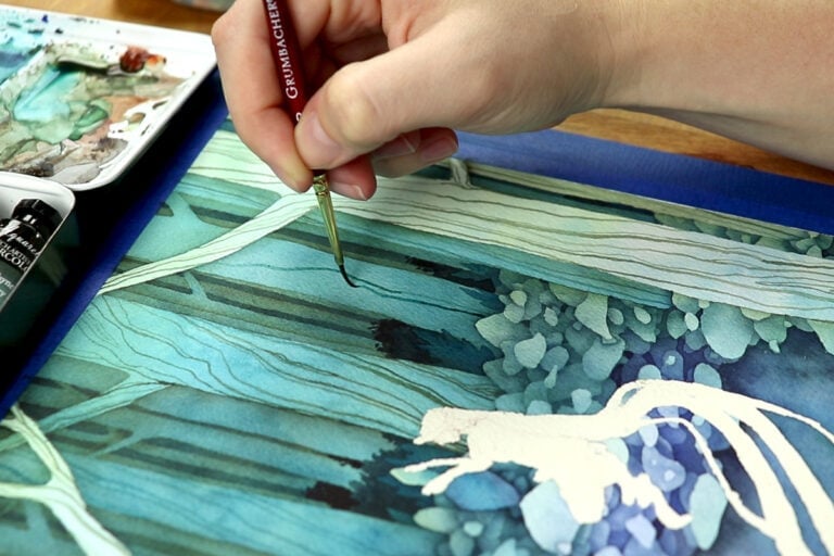 Watercolor Negative Painting Tutorial - Add Amazing Depth to Your Art