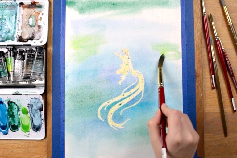 Watercolor Negative Painting Tutorial - Add Amazing Depth to Your Art