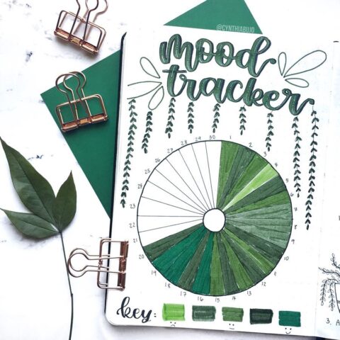 30 Fun & Creative Bullet Journal Mood Tracker Ideas