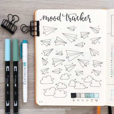30 Fun & Creative Bullet Journal Mood Tracker Ideas