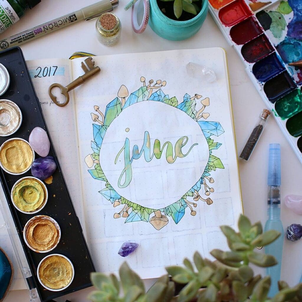 30 June Bullet Journal Setups - Fun Pages To Try