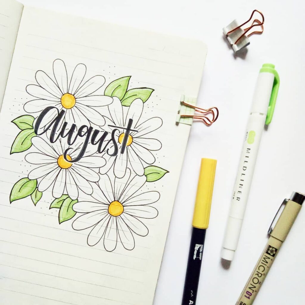 August Bullet Journal Inspiration: 30 Themes Worth Trying
