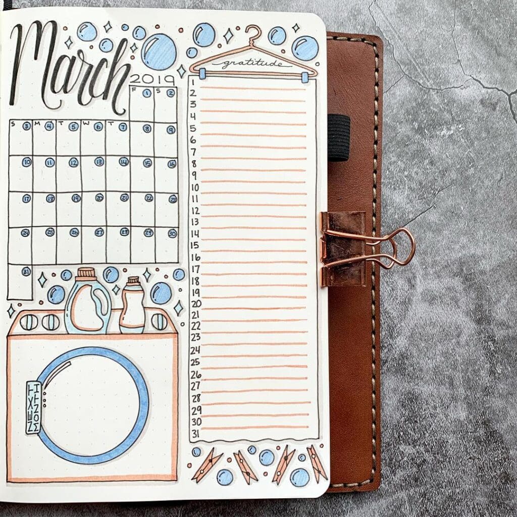 March Bullet Journal: 30 Ideas to Prepare for Spring (2024)
