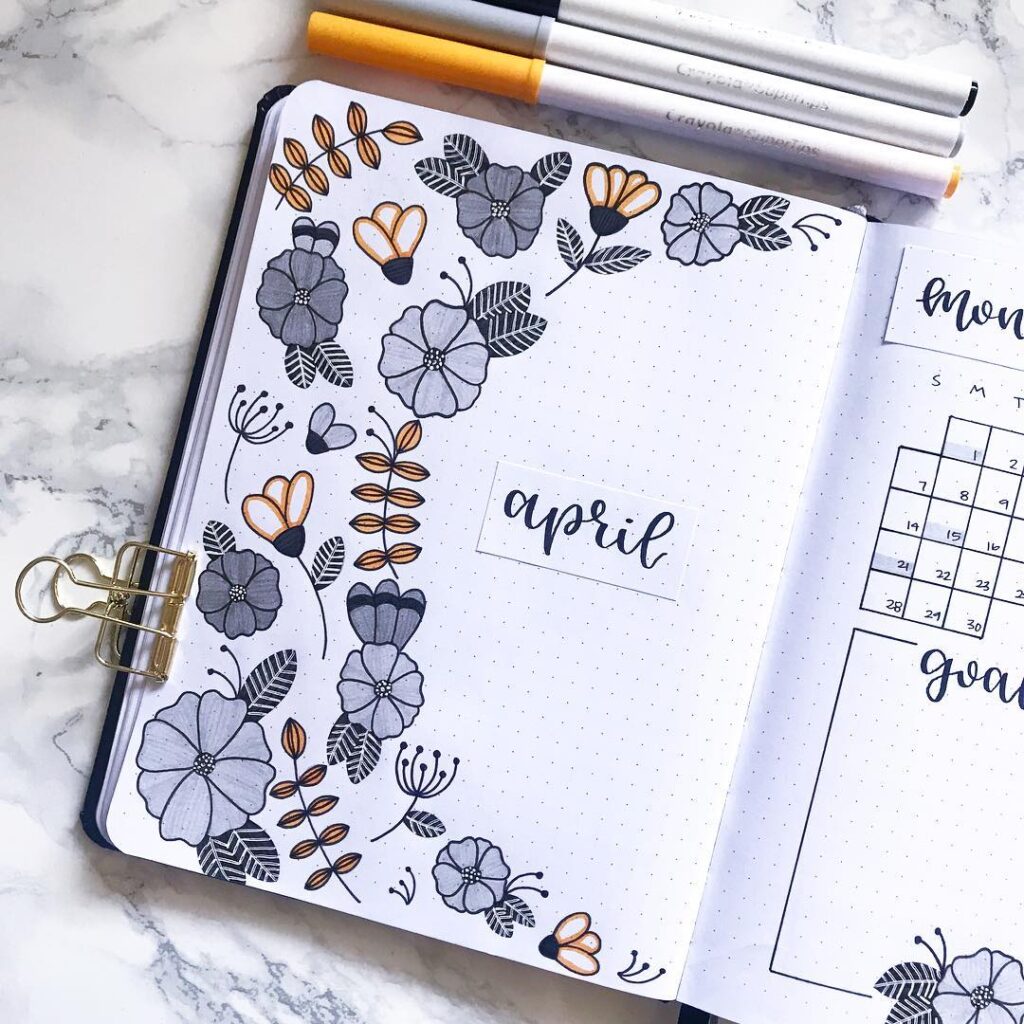 30+ April Bullet Journal Themes to Brighten Your Month