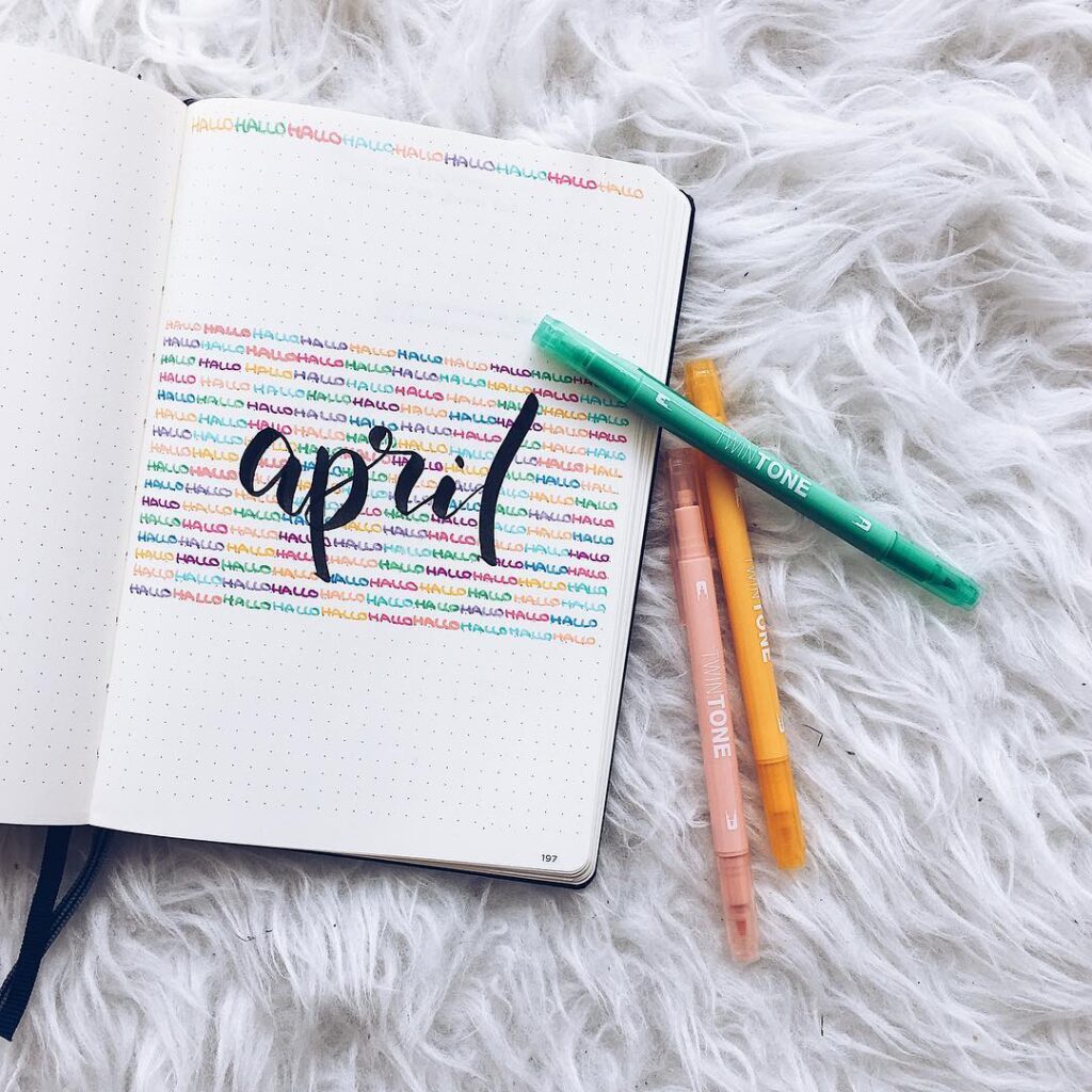 30+ April Bullet Journal Themes to Brighten Your Month