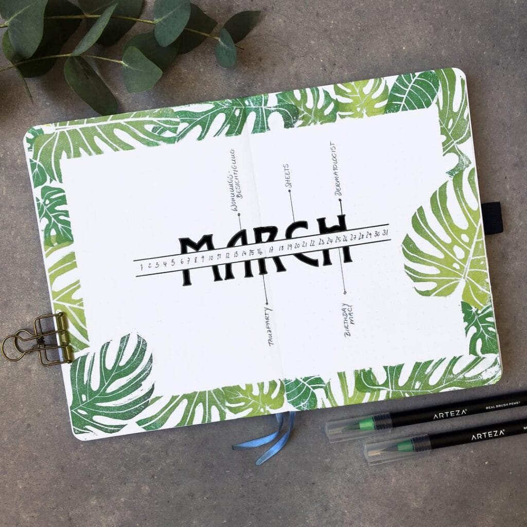 March Bullet Journal: 30 Ideas to Prepare for Spring (2024)