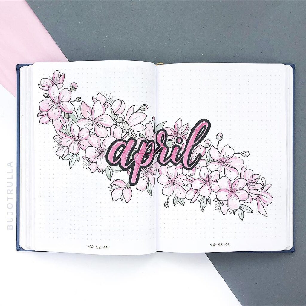 30+ April Bullet Journal Themes to Brighten Your Month