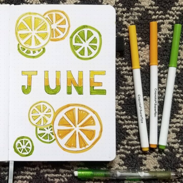 30 June Bullet Journal Setups - Fun Pages To Try