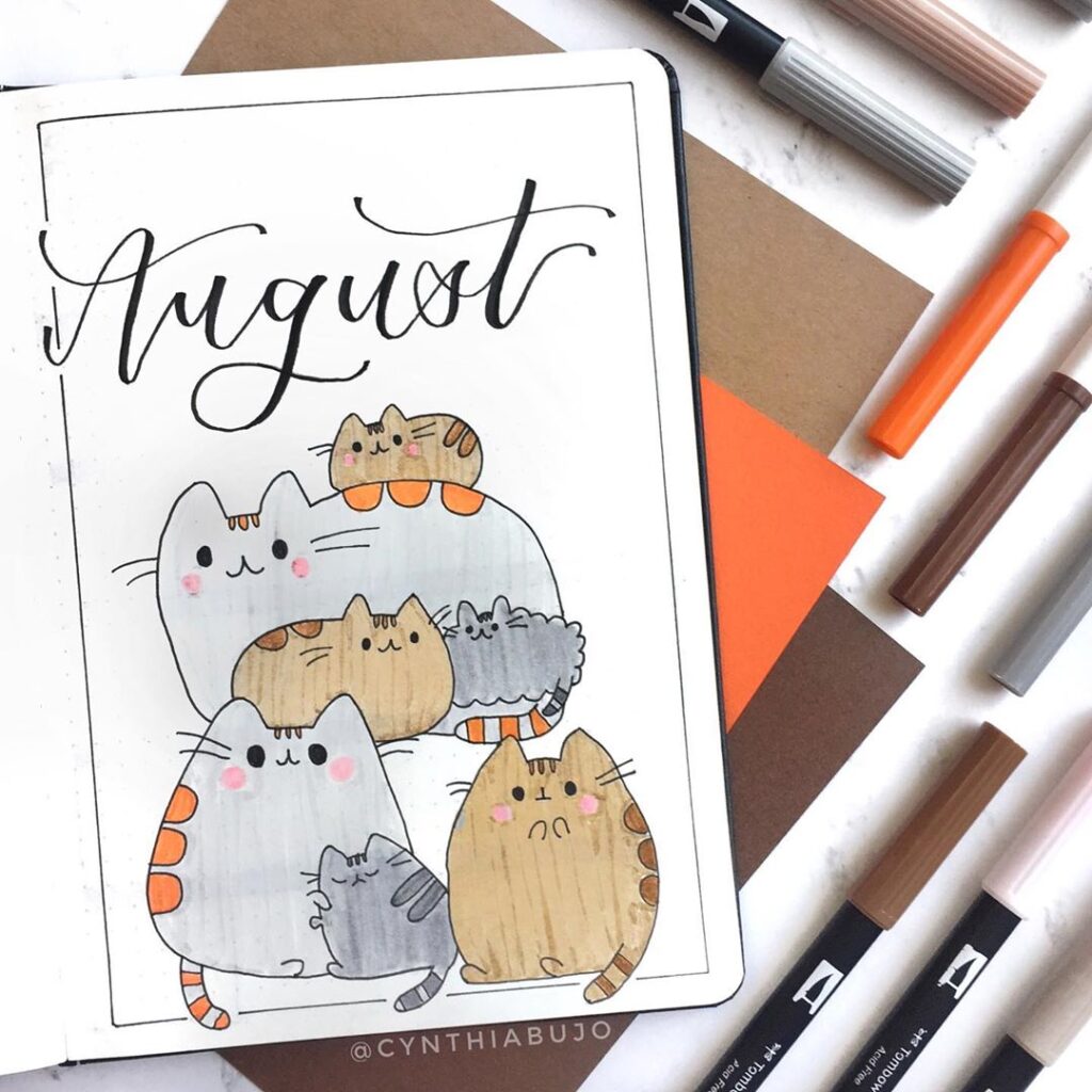August Bullet Journal Inspiration: 30 Themes Worth Trying