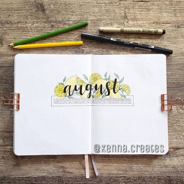 August Bullet Journal Inspiration: 30 Themes Worth Trying