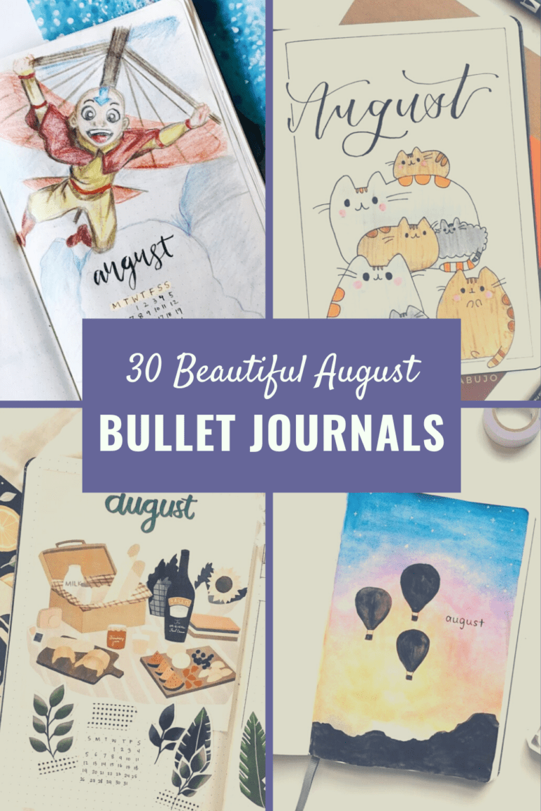 August Bullet Journal Inspiration: 30 Themes Worth Trying