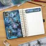 Whimsical Night Sky Illustration -- Bullet Journal Setup