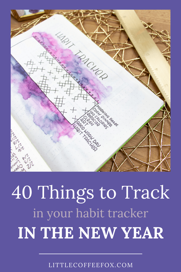 45 Things to Track in Your Habit Tracker + Free Printable!