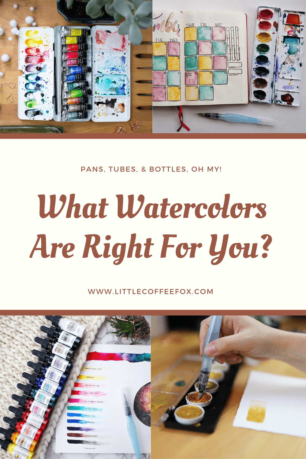 Watercolor Paints Explained | Should You Get Pans, Tubes, or Bottles?