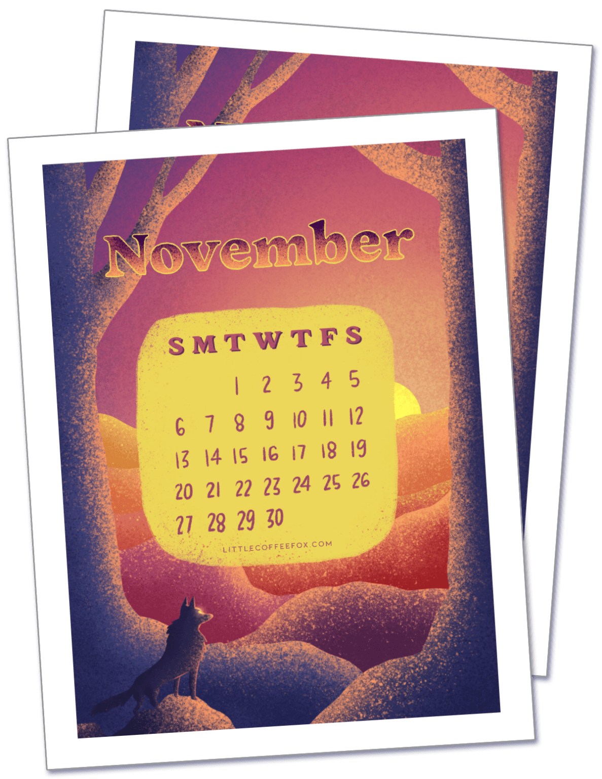 27 Incredible November Bullet Journal Cover Pages (+ Free Printable)