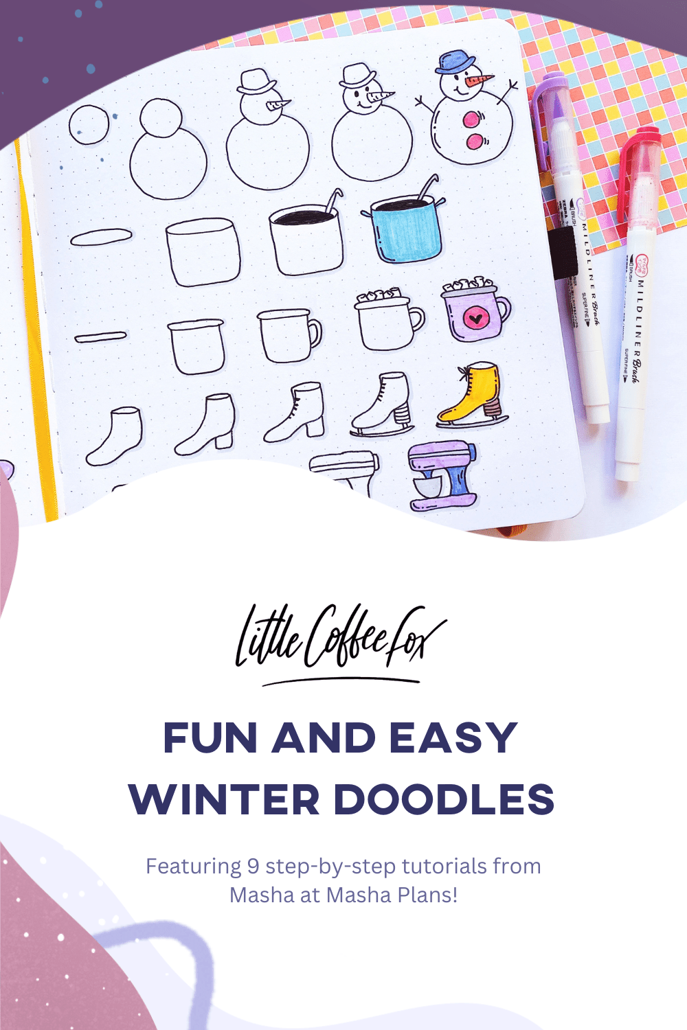 9 Fun and Easy Winter Doodle Tutorials