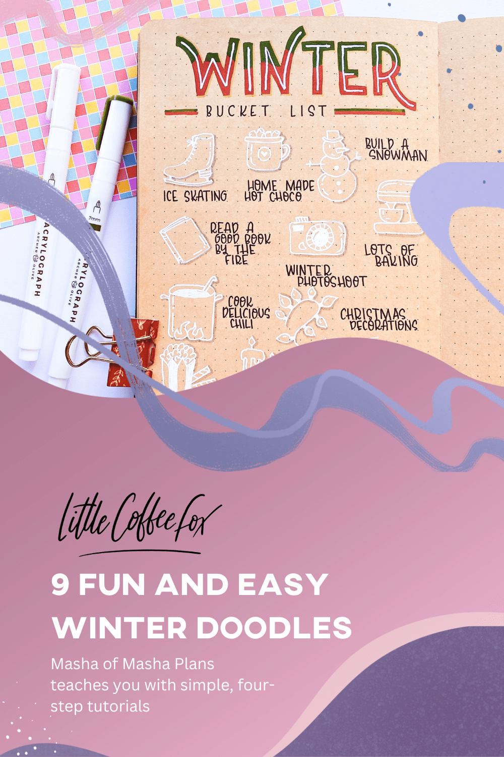 9 Fun and Easy Winter Doodle Tutorials