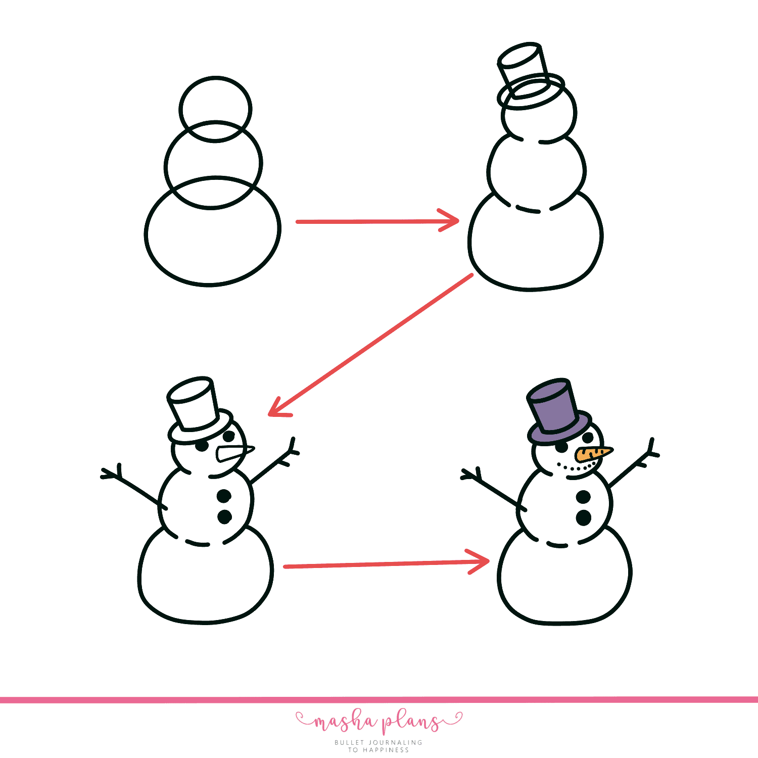 9 Fun and Easy Winter Doodle Tutorials