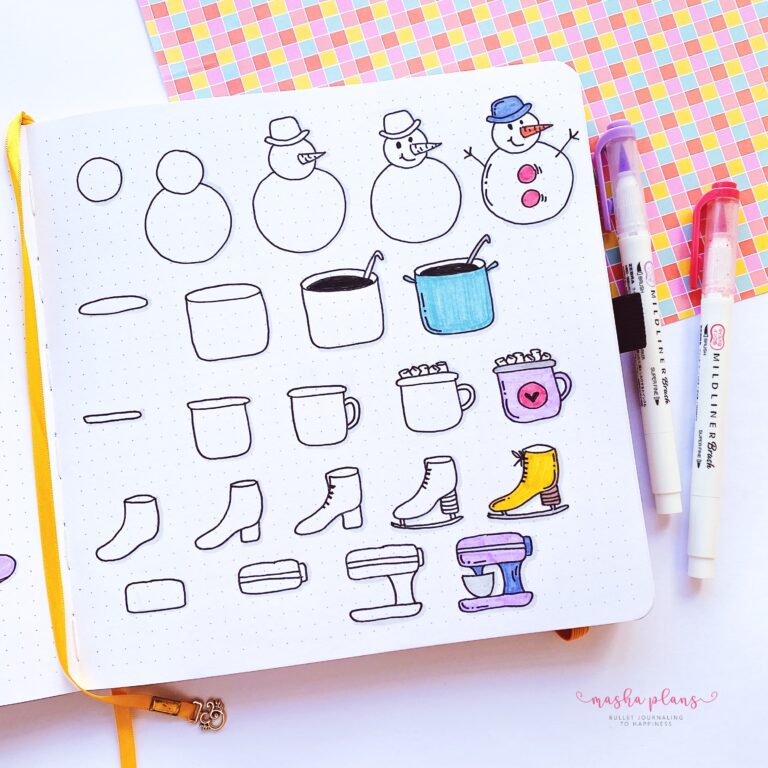9 Fun and Easy Winter Doodle Tutorials