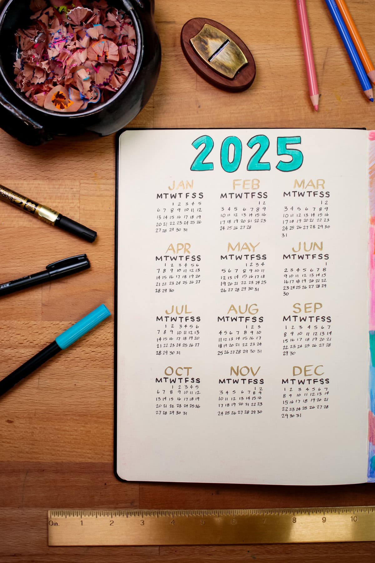 2025 Bullet Journal Setup